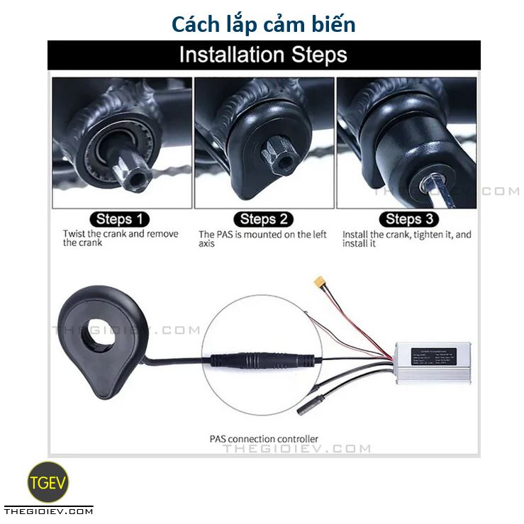 Cảm biến PAS xe đạp trợ lực – Ebike PAS Sensor – Thế giới EV